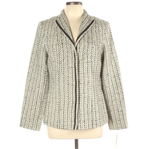 Doncaster | Jackets & Coats | Nwt Doncaster Tweed Silk Blend Blazer Sz ...
